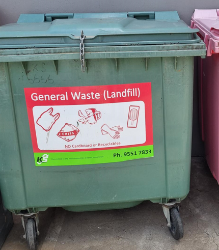Using the correct Bin - Melbourne office – Field Services Staff Help Centre